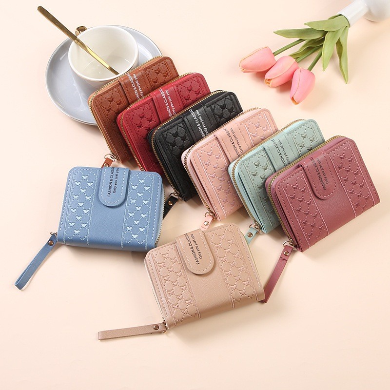 Jual Dompet Lipat Wanita Mini Fashion Korea Dompet Wanita Dompet Lipat ...