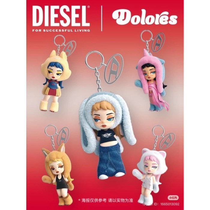 Jual Diesel X Dolores Plush Pendat Series Keychain Bag Charm | Shopee ...