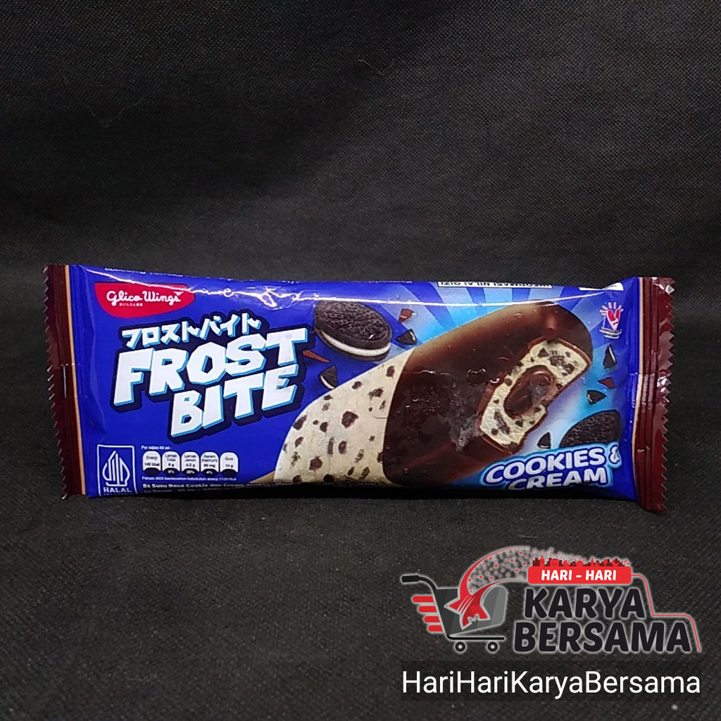 Jual ICE CREAM GLICO WINGS FROST BITE COOKIES & CREAM 60ML | Shopee ...