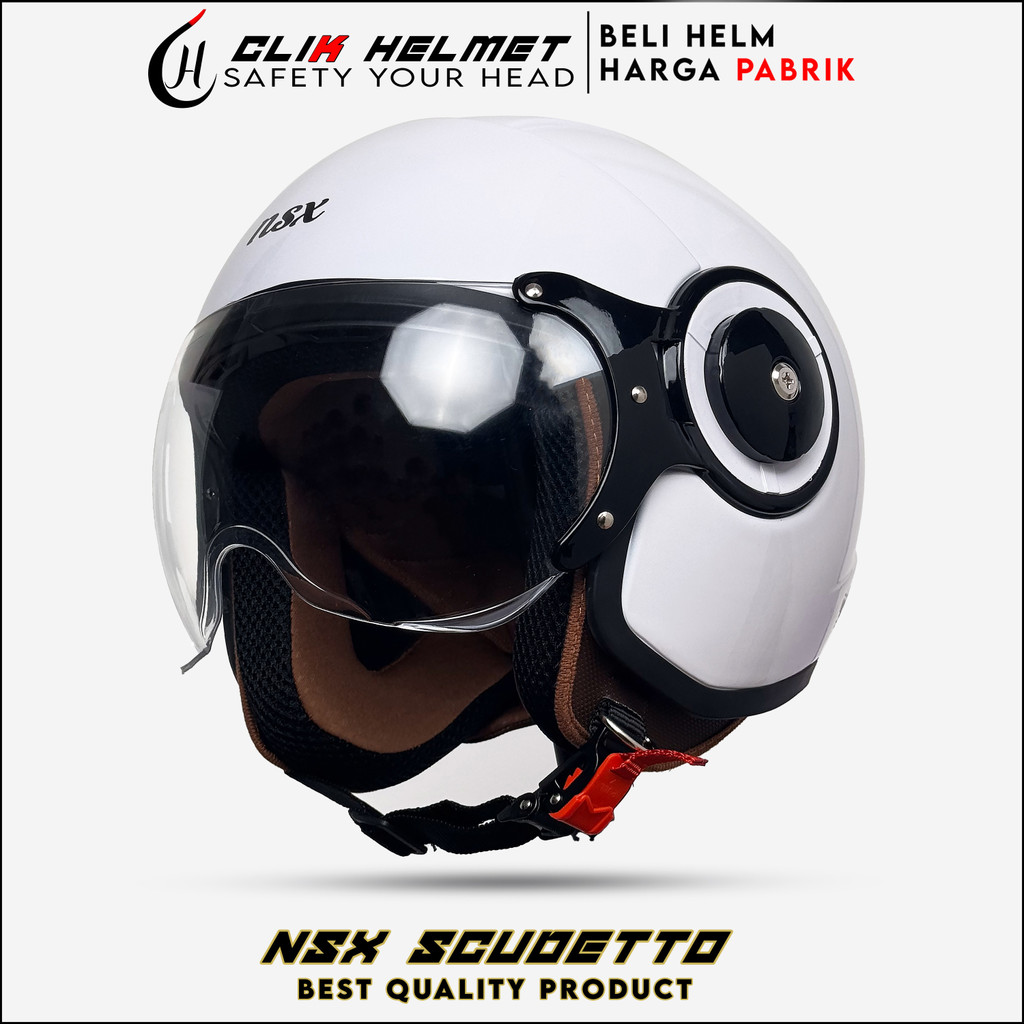 Jual Helm NSX Scudetto Putih | Helm Bogo Wanita Hijab SNI | Shopee ...