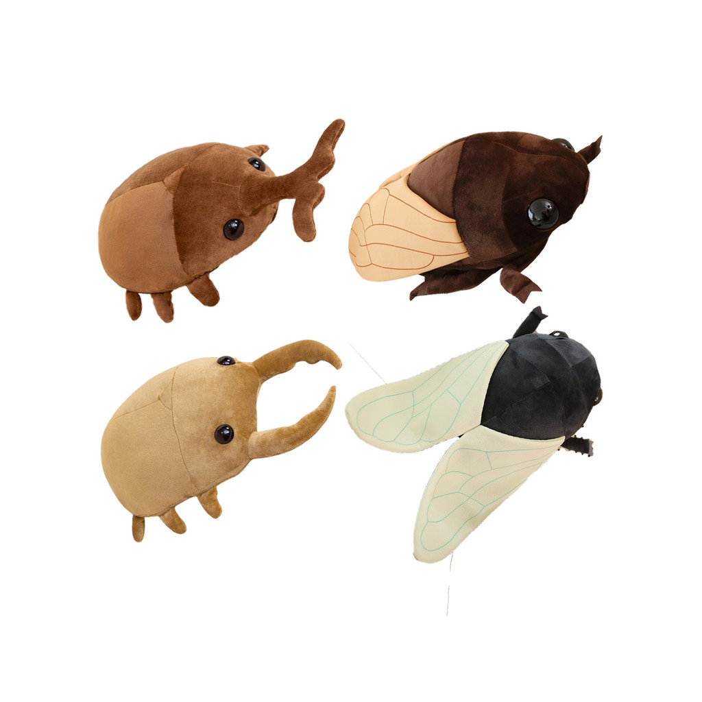 Jual Stuning Prosopocoilus Giraffa Trees Cicada Plush Toys Fun Prank ...