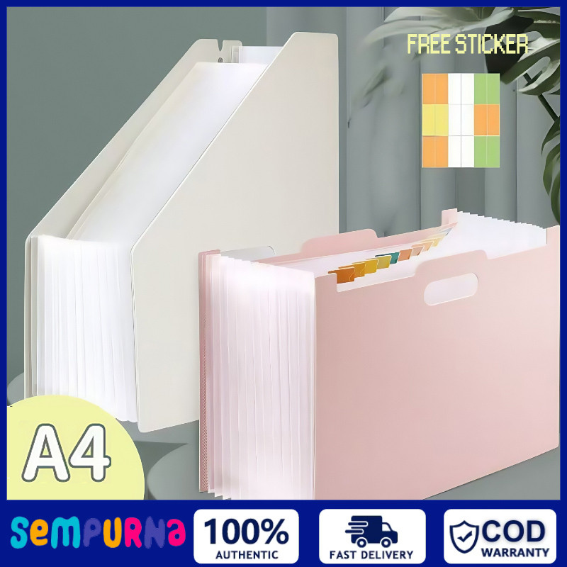 Jual Standing File F4 / File Folder Document Bag A4 / Tas Dokumen File ...