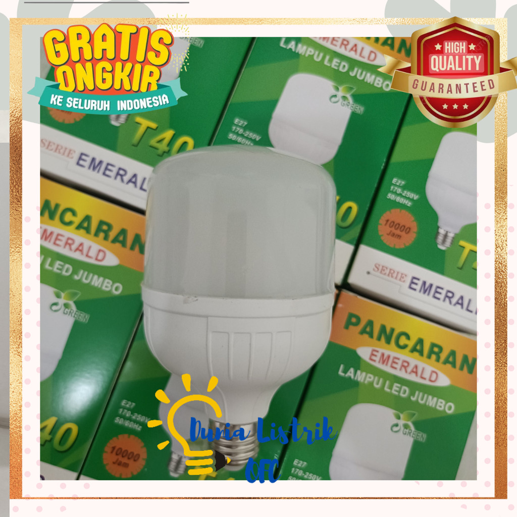 Jual Lampu LED Kapsul 40 Watt Led JUMBO 40Watt 30Watt 20Watt 15Watt 10Watt 5Watt LED JUMBO MURAH ...