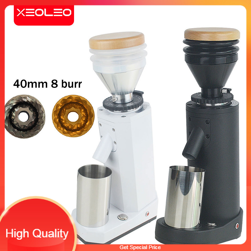 Jual THE BEST XEOLEO Electric Coffee Grinder 40mm Titanium Burr Metal ...