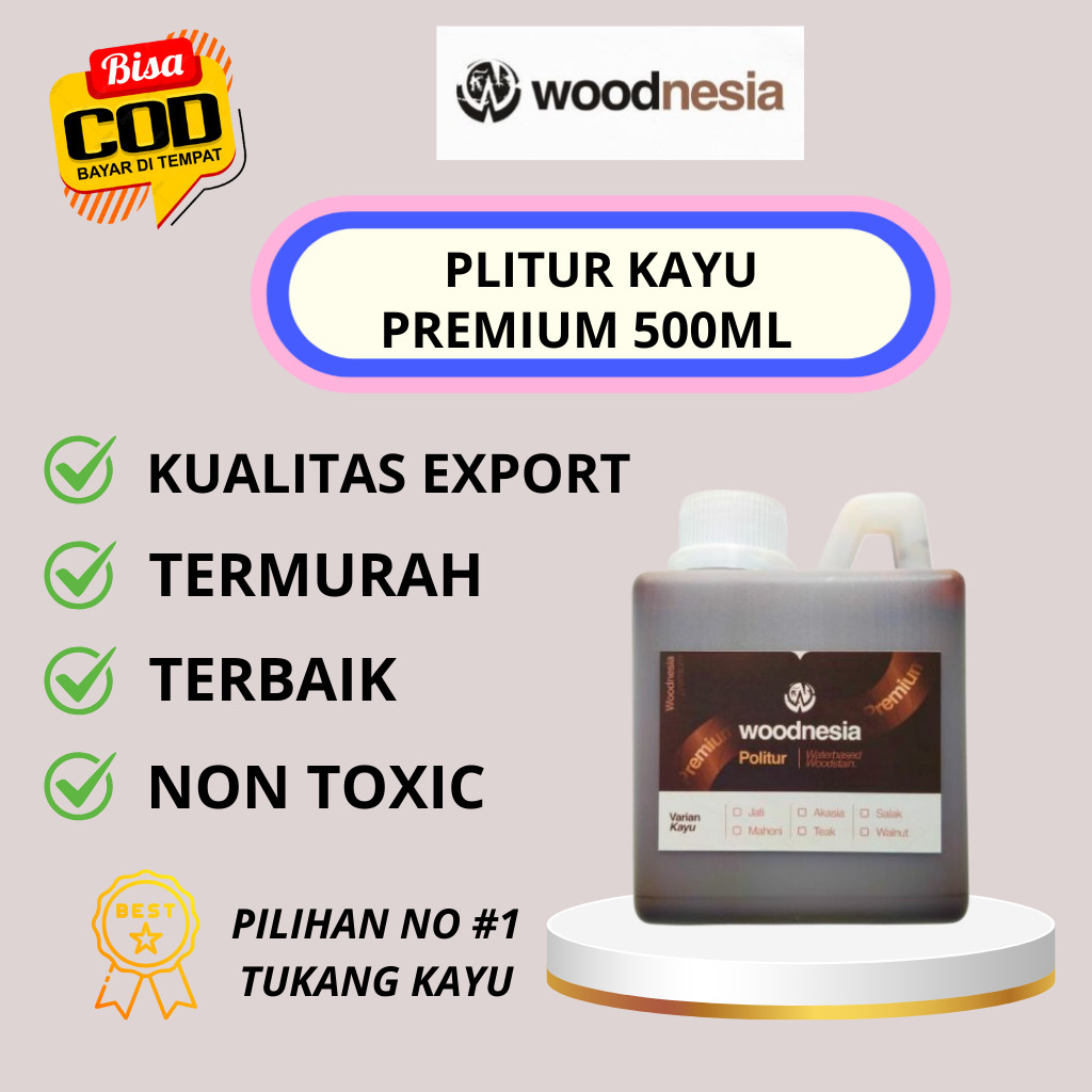 Jual Politur Premium Plitur Kayu Jati dan Kayu Mahoni Water based ...
