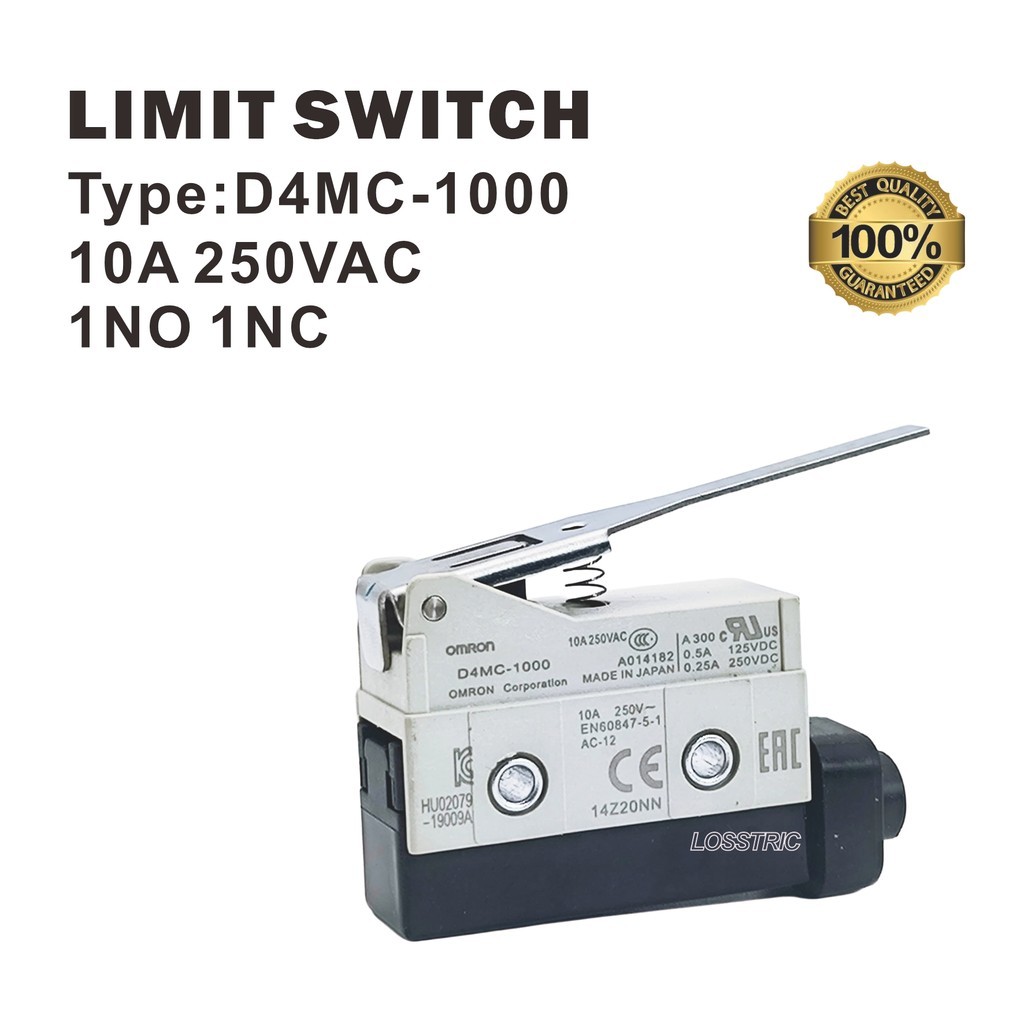 Jual LIMIT SWITCH/MICRO SWICTH D4MC 1000 OMRON BEST QUALITY | Shopee ...