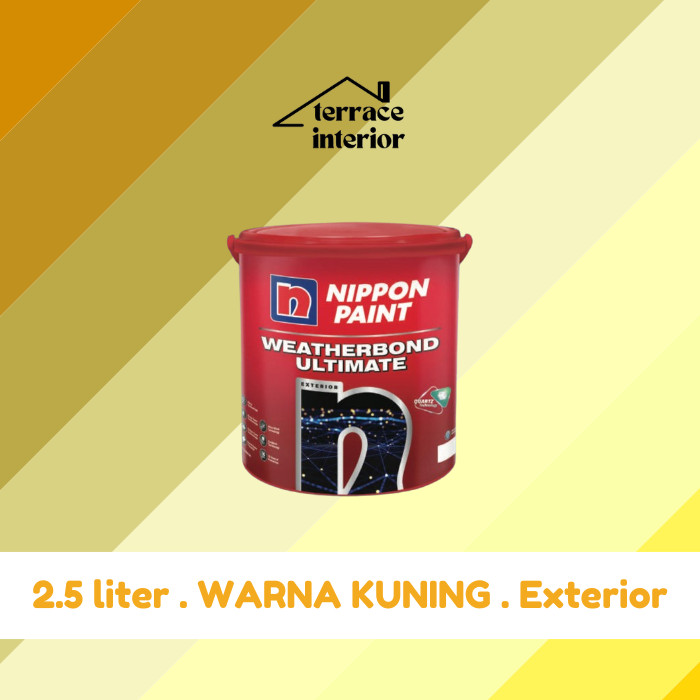 Jual Cat Tembok Nippon Paint Ultimate Warna Kuning 2.5 L | Shopee Indonesia