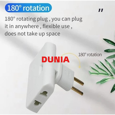 Jual POWER SOCKET EXTENSION 3 IN 1 180 DEGREE SWIVEL SOCKET CONVERTER ...