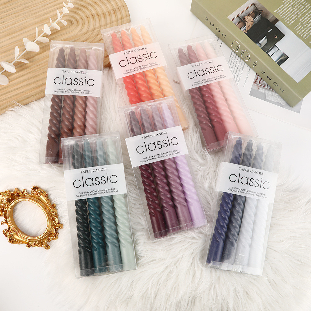 Jual lilin ulang tahun pernikahan long rod colorful thread candles home ...