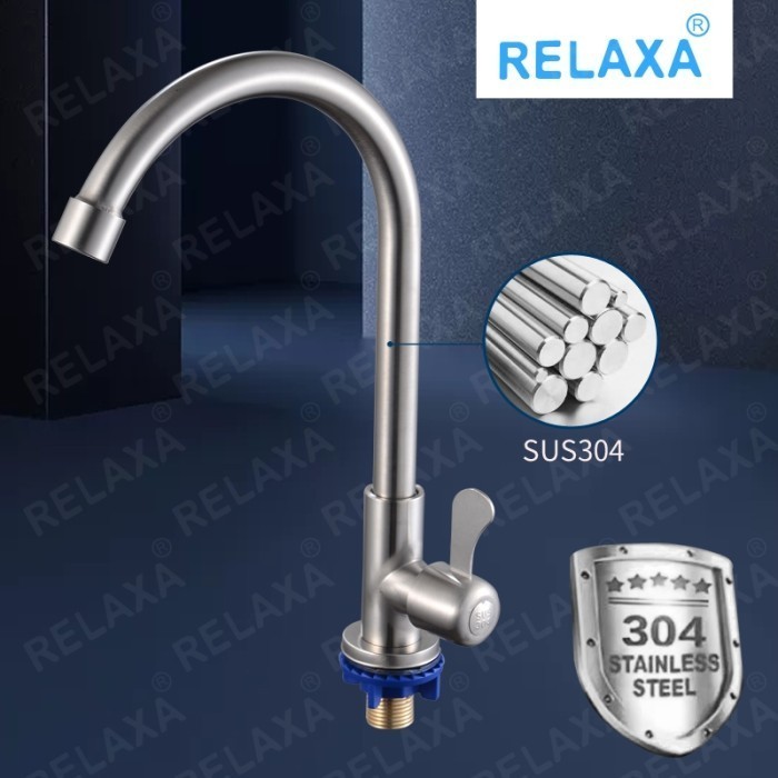 Jual Keran Air Leher Angsa 1/2Inch Kran Air Wastapel Sink Cuci Piring ...