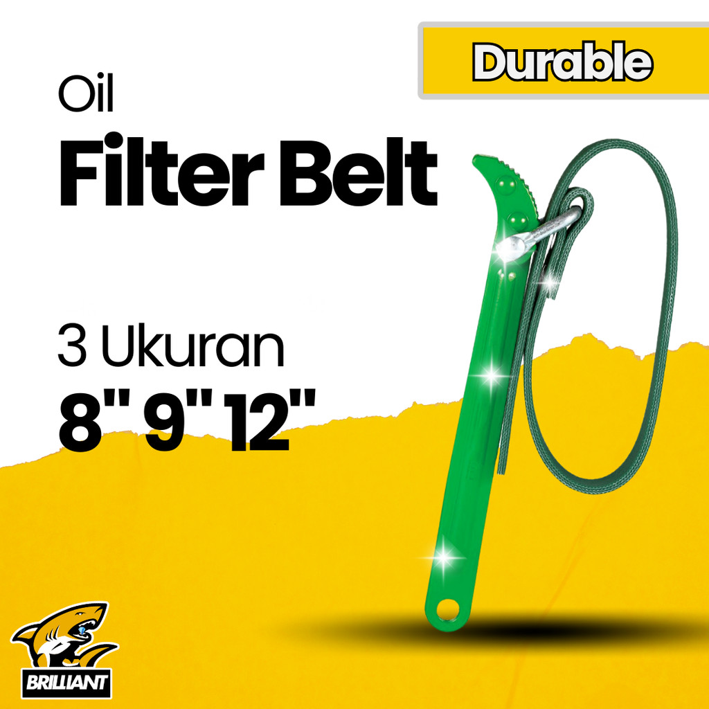 Jual Kunci Pembuka Filter Oli 8" Kulit Sabuk Oil Filter Wrench Belt ...