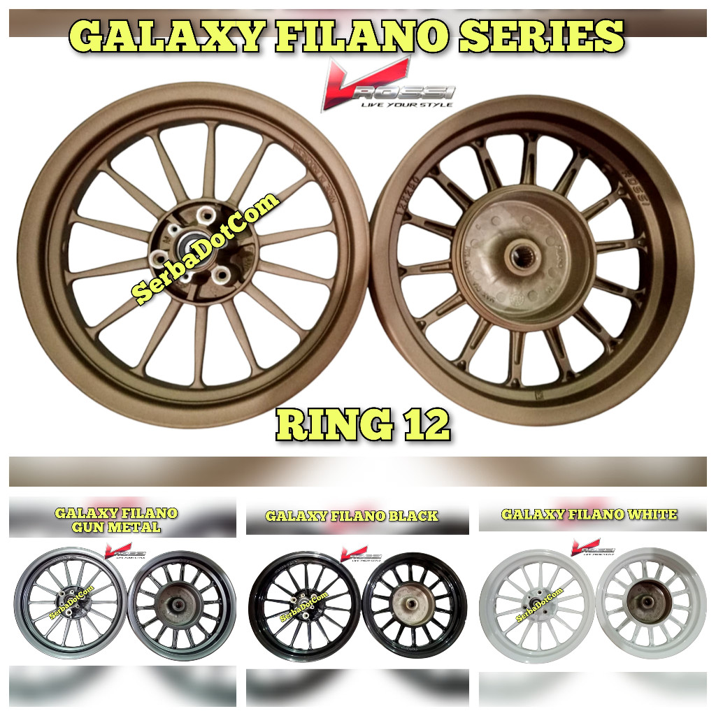 Jual VELG ROSSI ROSSY GALAXY Model DAYTONA DASHWHEEL DASH WHEEL GRAND ...