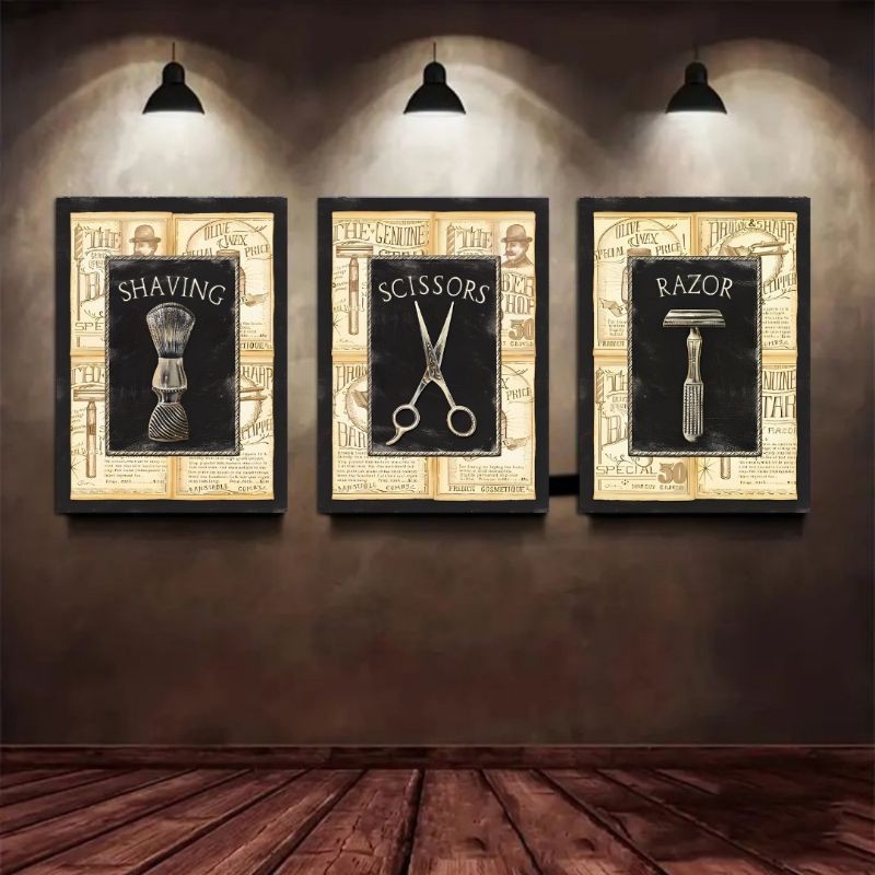 Jual Poster Barbershop Vintage / HIASAN DINDING BARBER SHOP / POSTER ...