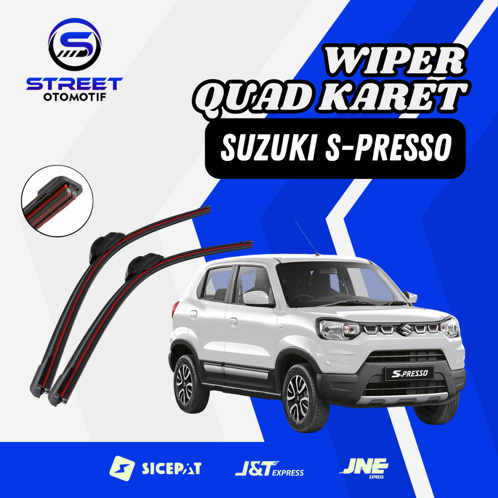 Jual Wiper Quad Blade Suzuki S-Presso Spresso Karet Wiper Quad Karet 1 ...