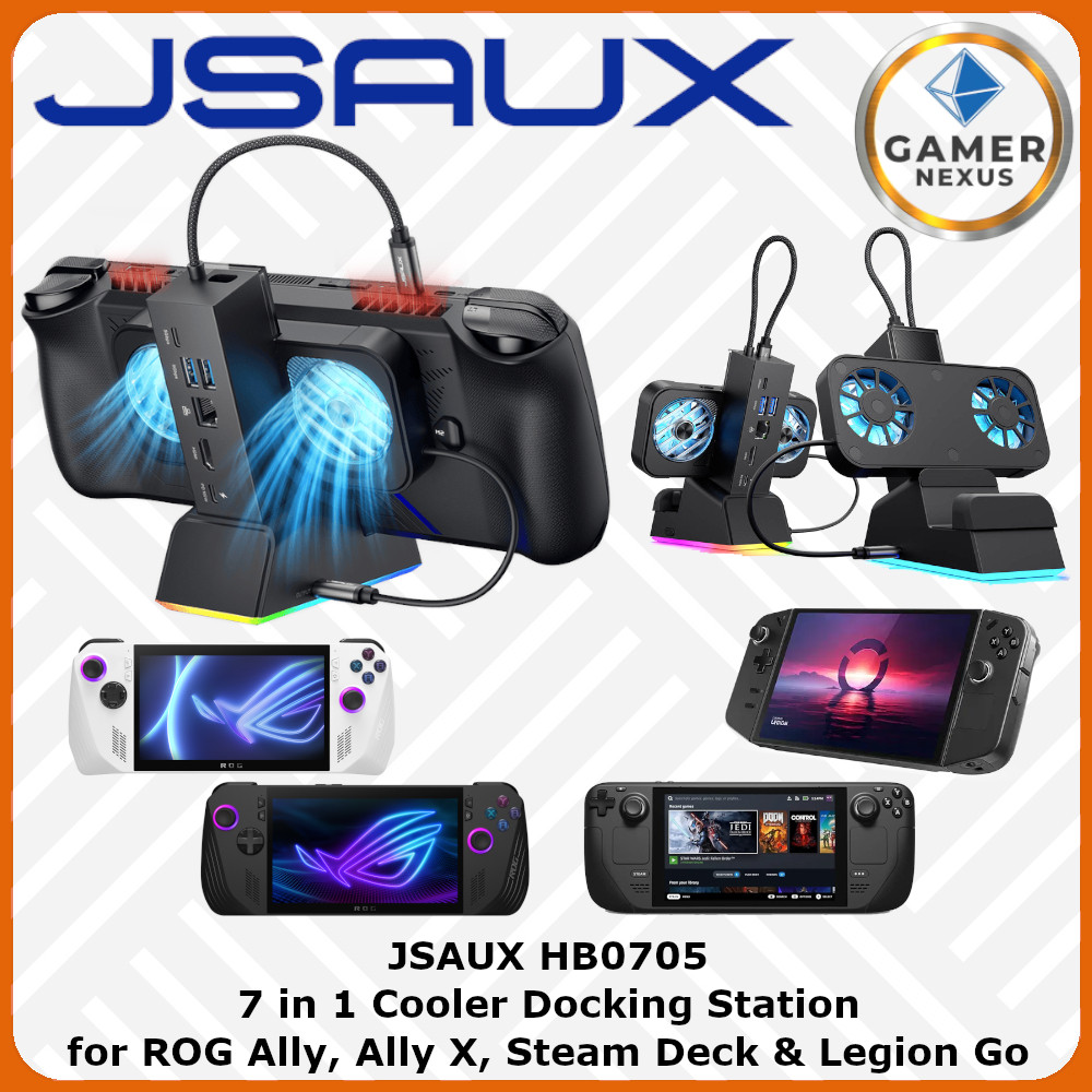 Jual JSAUX HB0705 7 in 1 ROG Ally X Cooling Fan Docking Station ROG ...