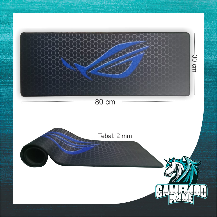 Jual MOUSE PAD GAMING LOGO ASUS /ROG / RAZER 80cm x30 cm x 2mm | Shopee ...