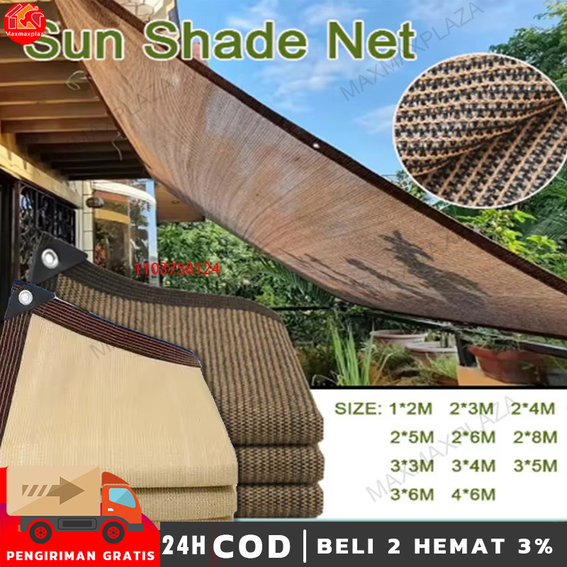 Jual [Ready Stock] Paranet 95% Tabir Surya Coklat Jaring / Anti UV ...