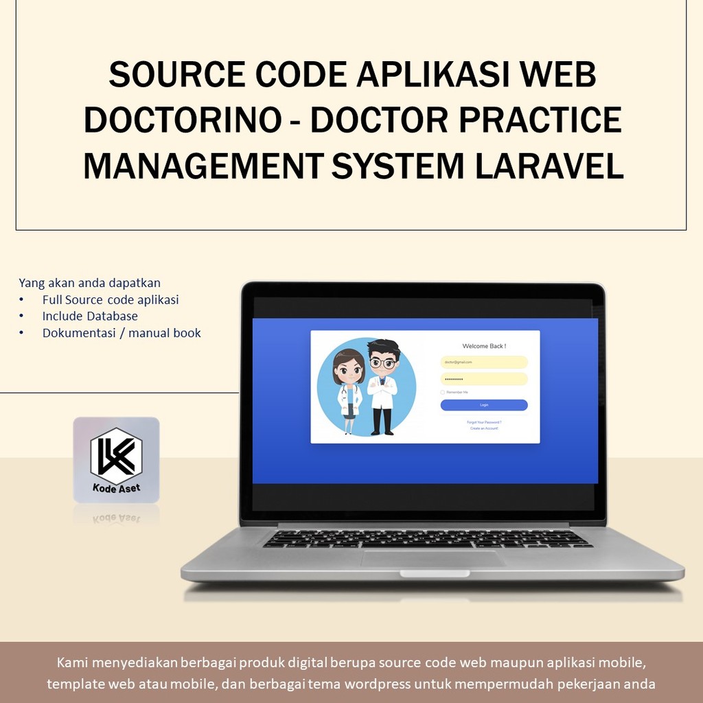 Jual SOURCE CODE APLIKASI WEB DOCTORINO - DOCTOR PRACTICE MANAGEMENT SYSTEM LARAVEL | Shopee ...