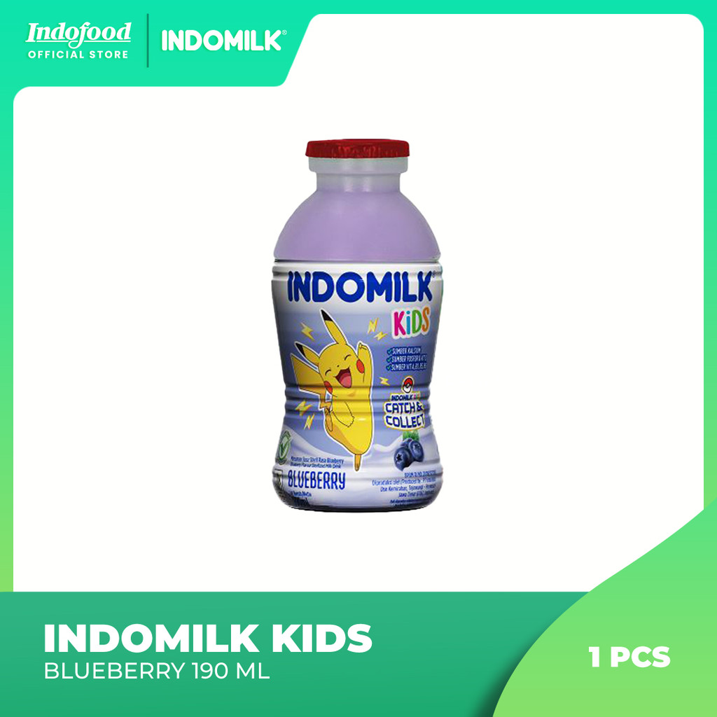 Jual Indomilk Blueberry Botol 190 mL | Shopee Indonesia
