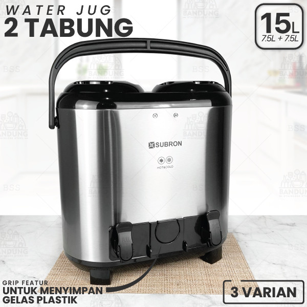 Jual Water tank Jug Dispenser Double Tabung 15L Juice Teh Kopi ...