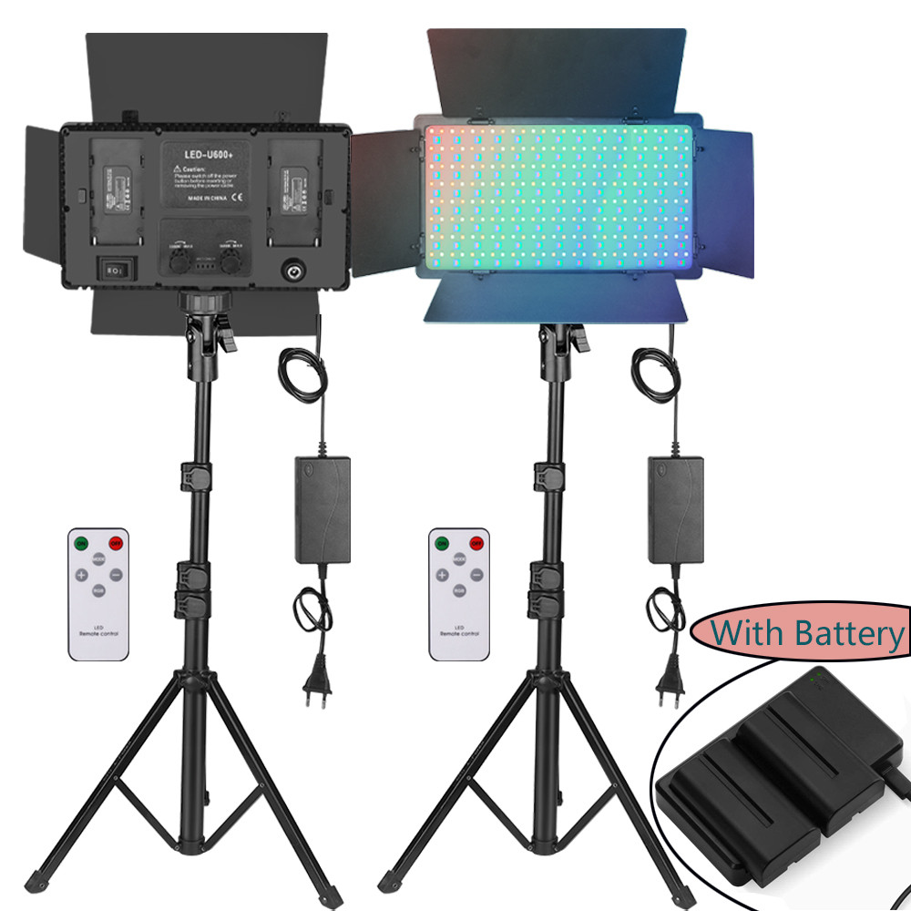 Jual U800 RGB Photo Light LED Photo Studio Light Camera Phone Video ...