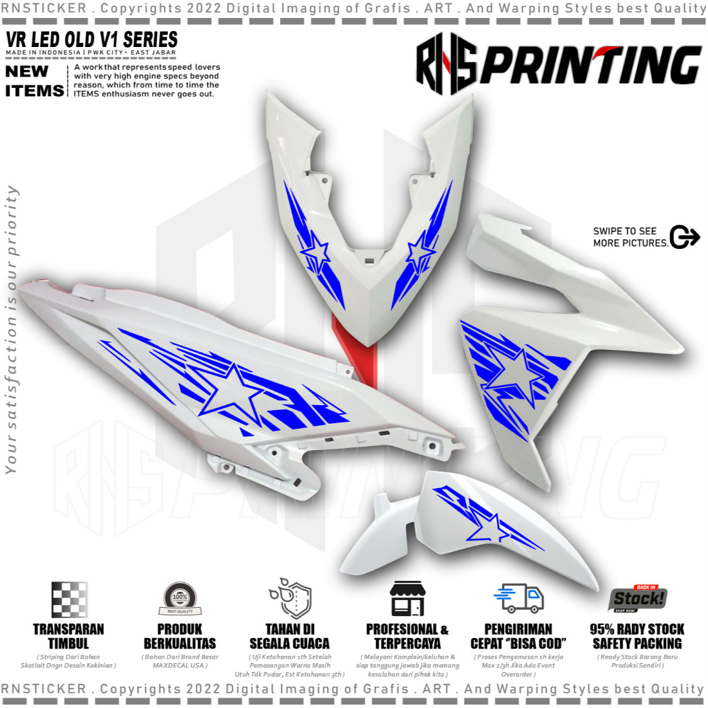 Jual Cutting Sticker Striping click Vario Led Old 125-150 simple style copy | Shopee Indonesia