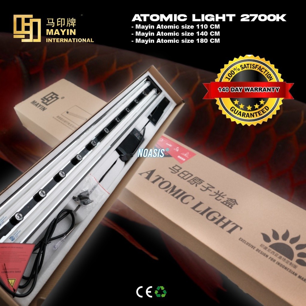 Jual MAYIN Atomic Tanning Lamp 2700 K T5 LED Lampu Aquarium Ikan Arwana ...
