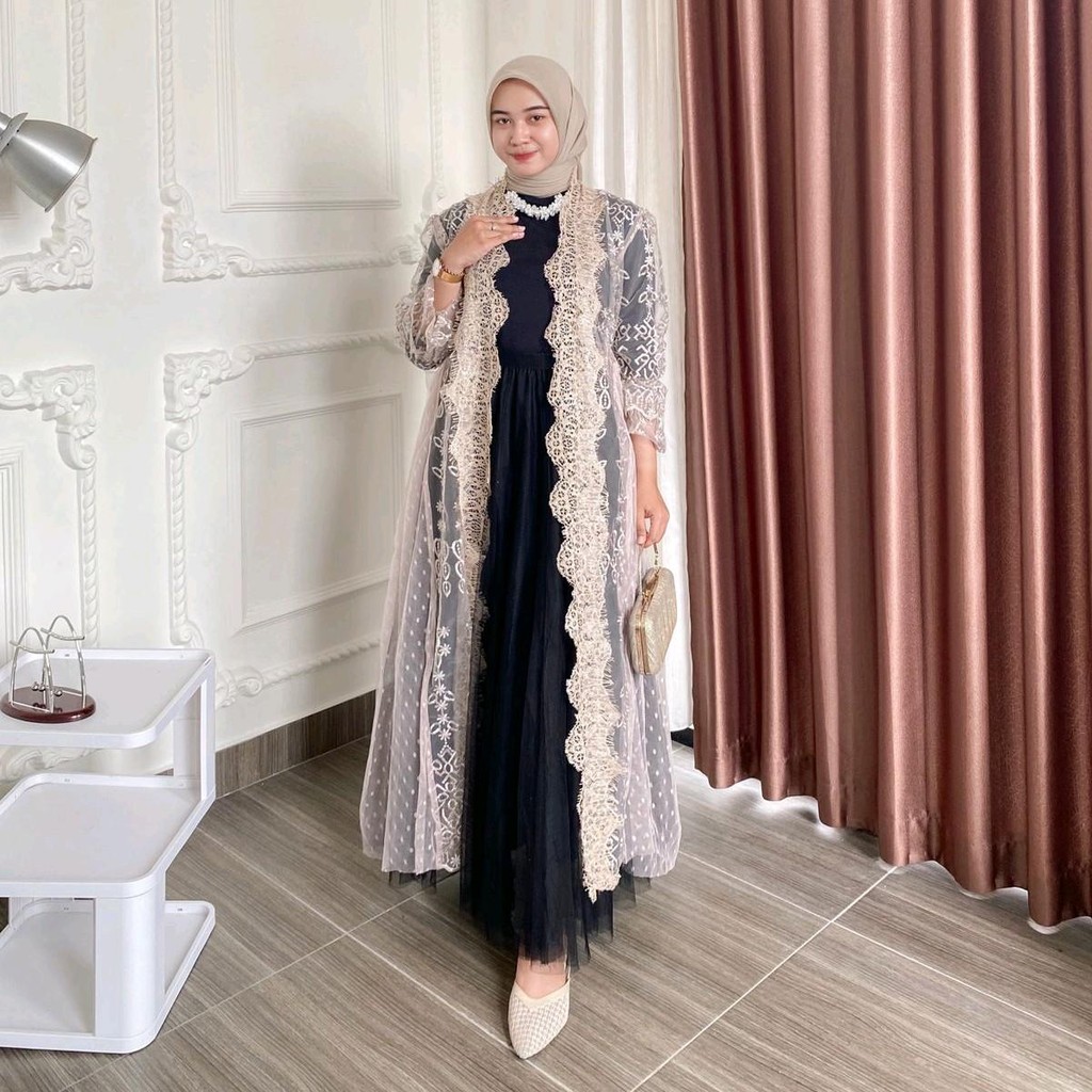 Jual QOME - Outer Bruklat/Outer Zehra/Outer Kondangan | Shopee Indonesia