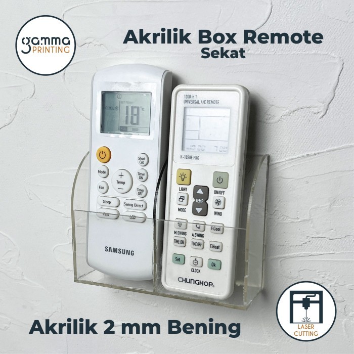 Jual Tempat Box Remote AC TV Akrilik - 1/2/3 Slot Acrylic Remot ...