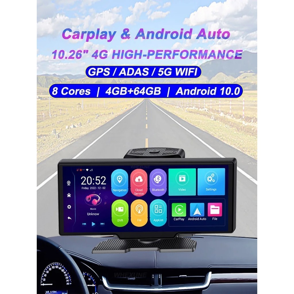 Jual 10.26 Inch Car DVR K700 Carplay Auto 4G GPS Navigation Dashboard ...
