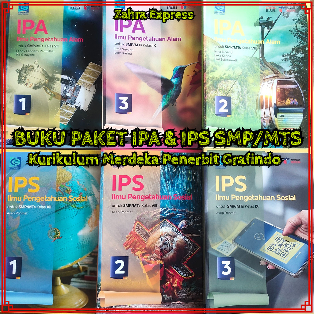 Jual [GFD-IPA-IPS-SMP] BUKU PAKET IPA & IPS SMP/MTS KUR. MERDEKA ...
