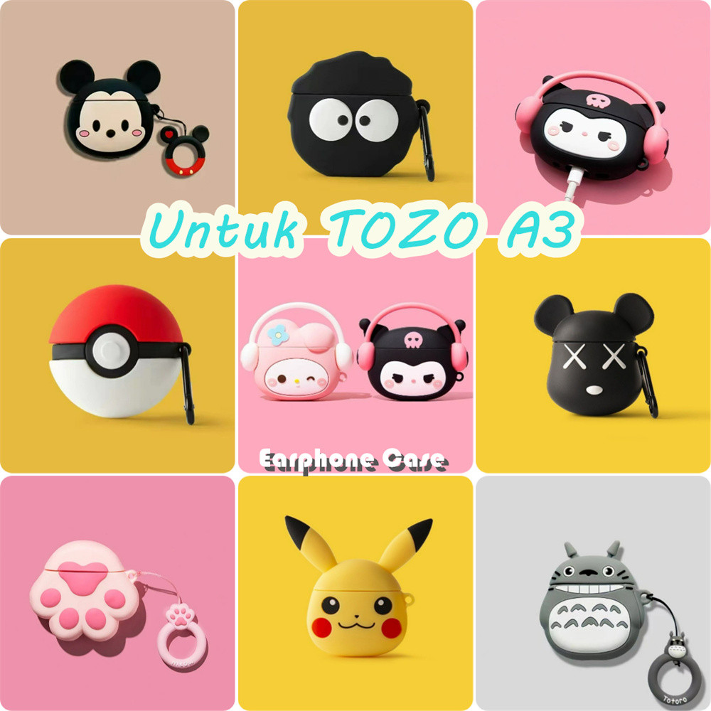 Jual 【inovasi】Untuk TOZO A3 Case Trendi Kartun Soft Silicone Earphone ...