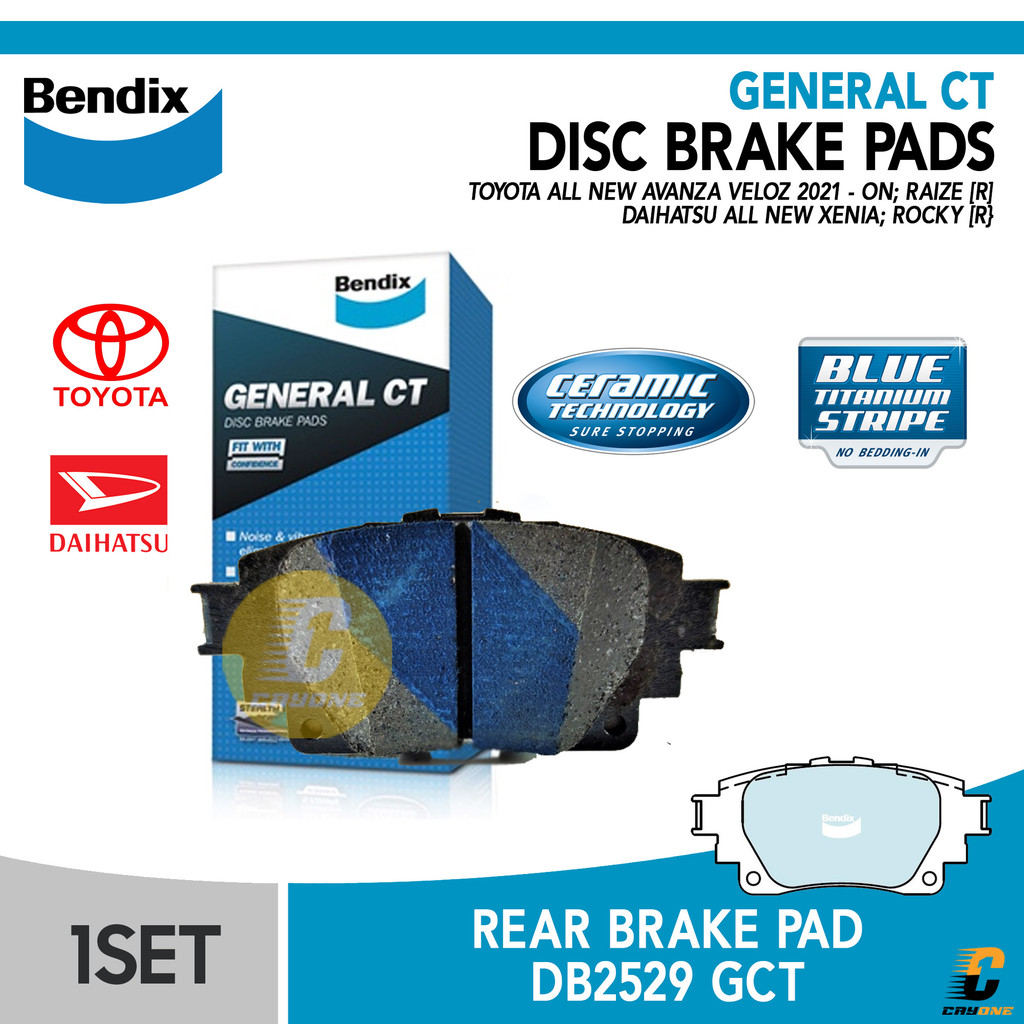 Jual BENDIX Brake Pad Kampas Rem Belakang TOYOTA RAIZE ALL NEW AVANZA ...