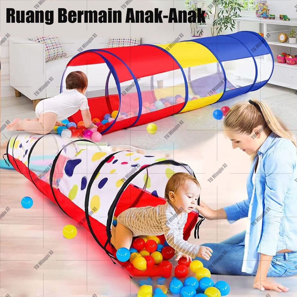 Jual Terowongan Merangkak Bayi 1.8m/1.2m Mainan Anak Taman Merangkak ...