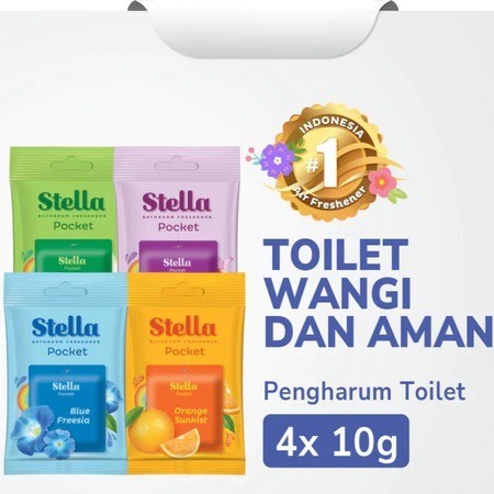Jual [PAKET ISI 4] Stella Pocket Bathroom Complete Variant Pengharum ...