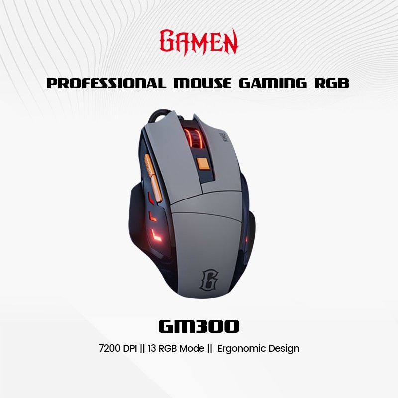 Jual GAMEN Mouse Gaming Kabel 7200 DPI 6 Level DPI 16.8 Juta Warna RGB ...