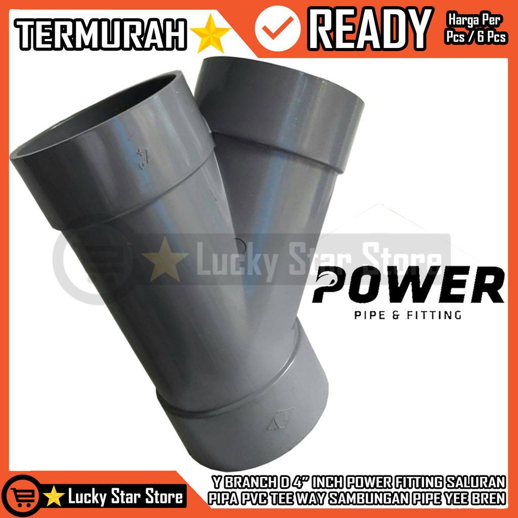 Jual Sambungan Pipa Pvc Tee Y Tee Y Branch D Power 4 In Inci Inchi Inch ...