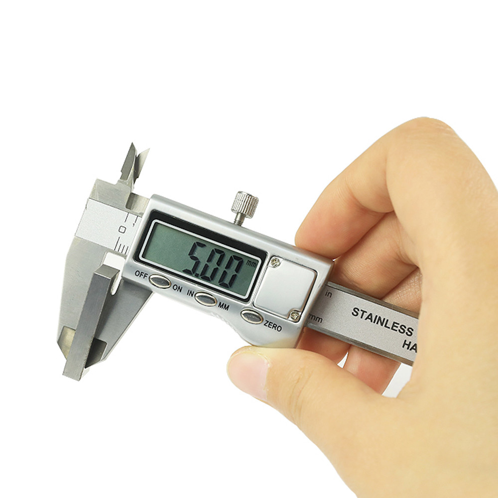 Jual Pocket Digital Caliper 0-100mm 150mm Stainless Steel Metal Casing ...