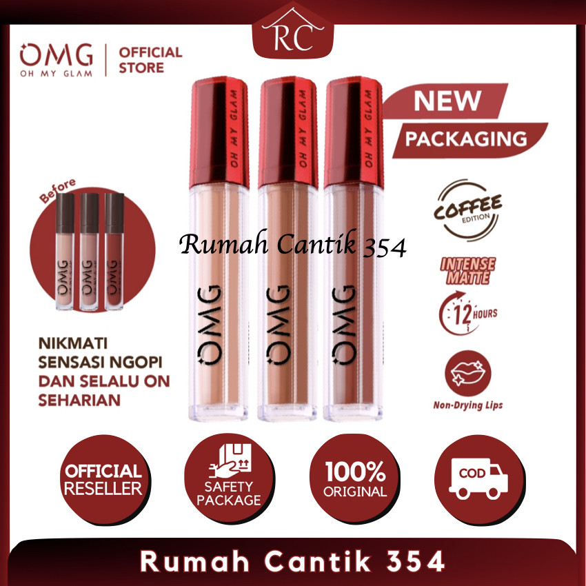 Jual SHADE BARU OMG LIP CREAM RUMAH CANTIK 354 ALWAYS ON NEVER FADE OH ...