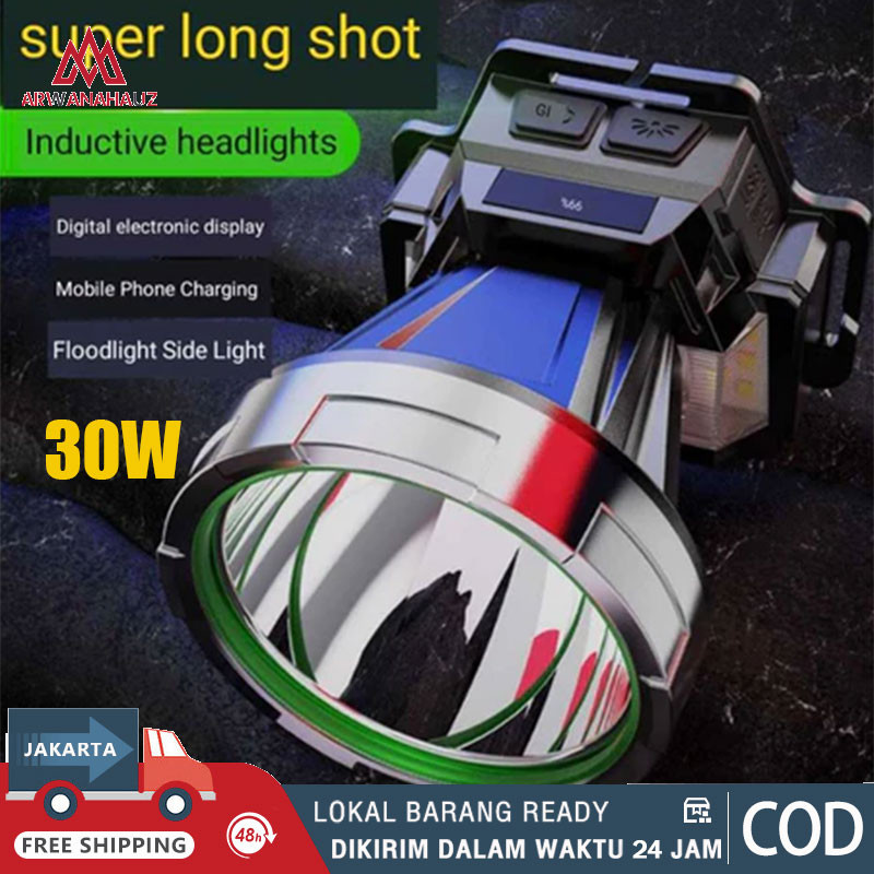 Jual SENTER KEPALA LED T136 - SUPER TERANG - 6 MODE CAHAYA - SENSOR - BISA PB - MULTIFUNSI ...