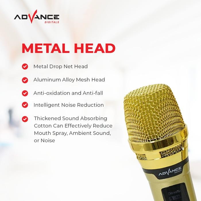 Jual ADVANCE Microphone MIC-101 PRO Profesional Mic Wireless - MIC-101 ...