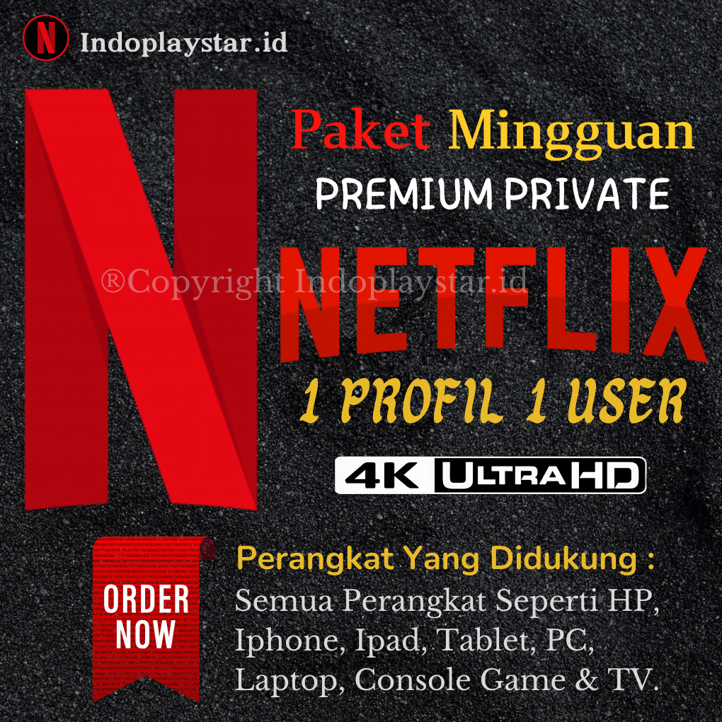 Jual Akun Premium Netflixx Sharing Netflixxx Private Mingguan Resolusi 4K UHD Original | Shopee ...