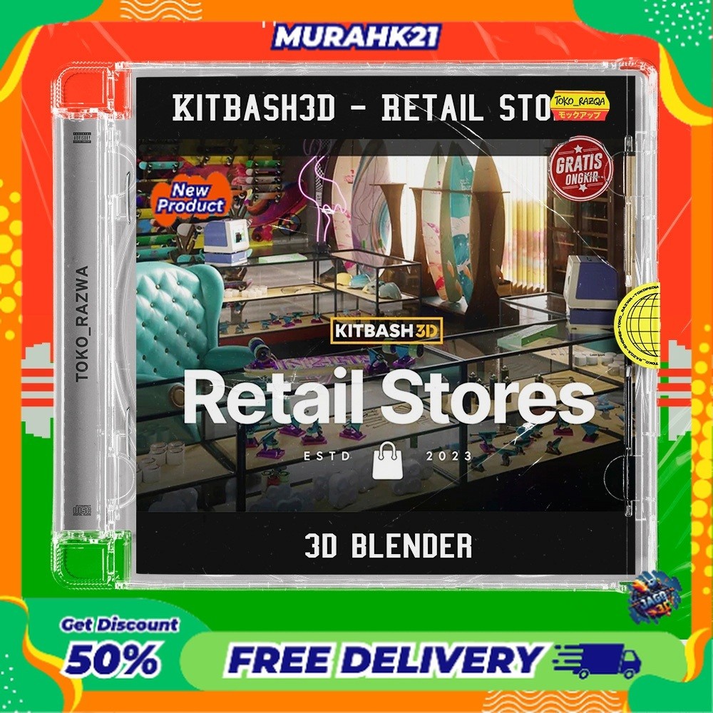 Jual 3D Assets - KitBash3D - Retail Stores For Blender - 231124 NEW 3D MODEL | Shopee Indonesia
