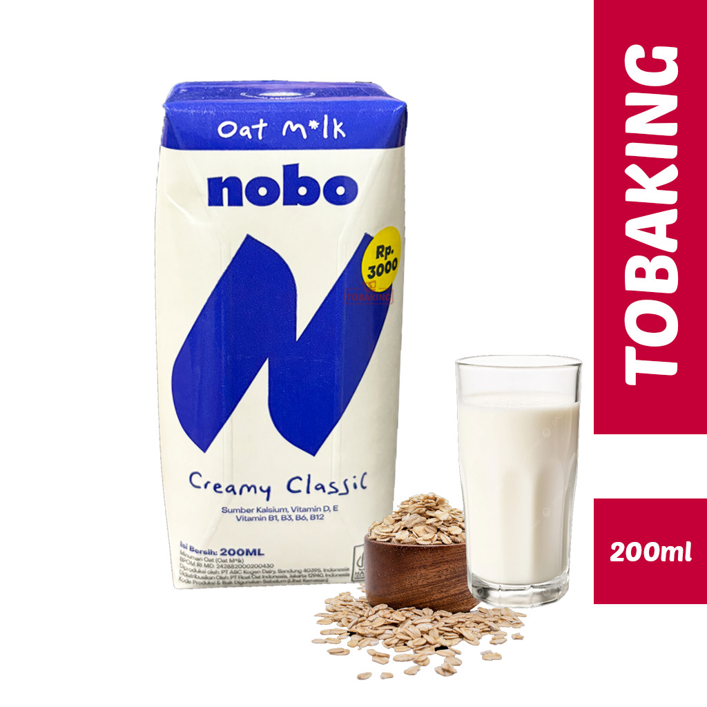 Jual Susu Nobo Oat milk 200 ml Creamy Oatmilk Oatside | Shopee Indonesia