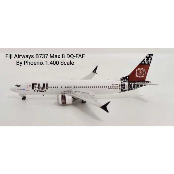 Jual KL58 Fiji Airways B737 Max 8 DQ-FAF By Phoenix 1:400 Scale ...