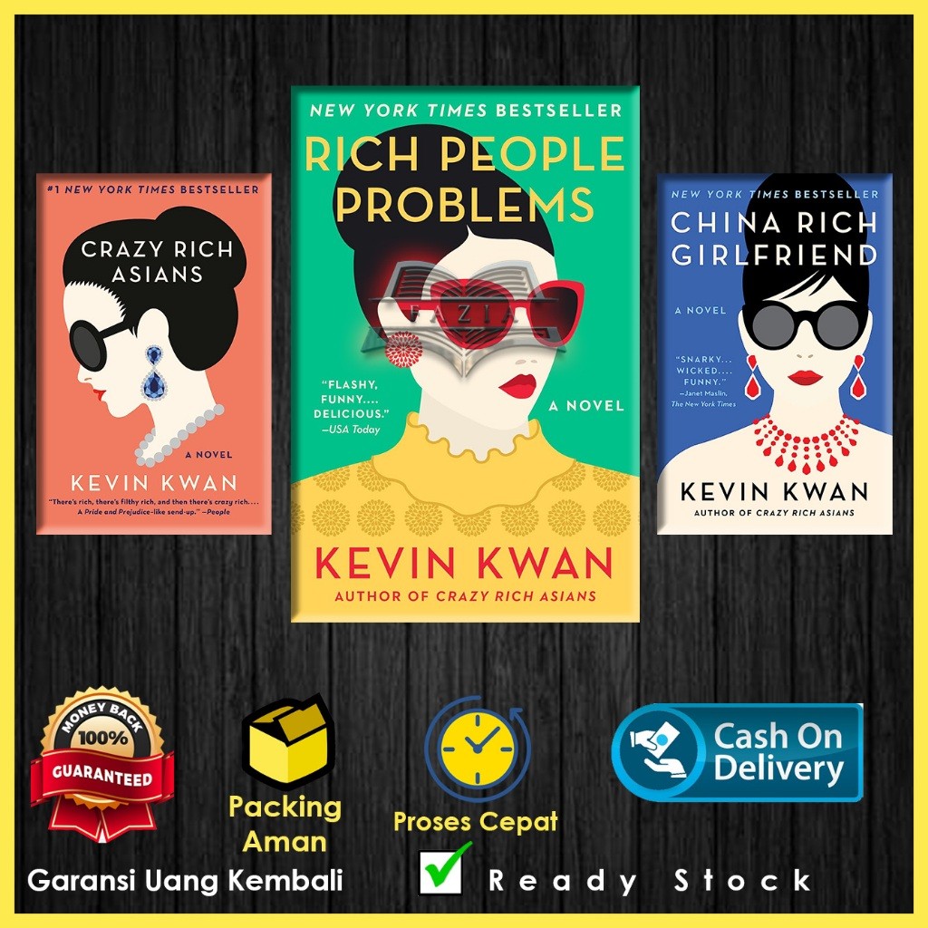 Jual Crazy Rich Asians | China Rich Girlfriend | Rich People Problems by Kevin Kwan (English ...