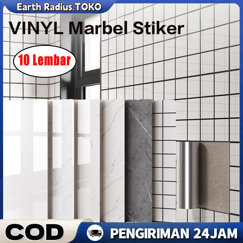 Jual Paket 20 Lembar Wallpaper Dinding Vinyl Marble 30 x 60 cm / Marbel ...