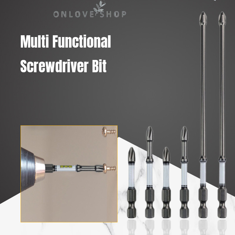 Jual Multi fungsional obeng bit baja s2 bit magnetik kuat silang bit ...