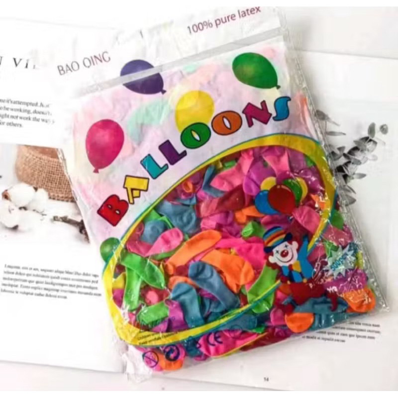 Jual Balon Jari isi 500 pcs / Balon Unyil / Balon Air isi 500pcs ...