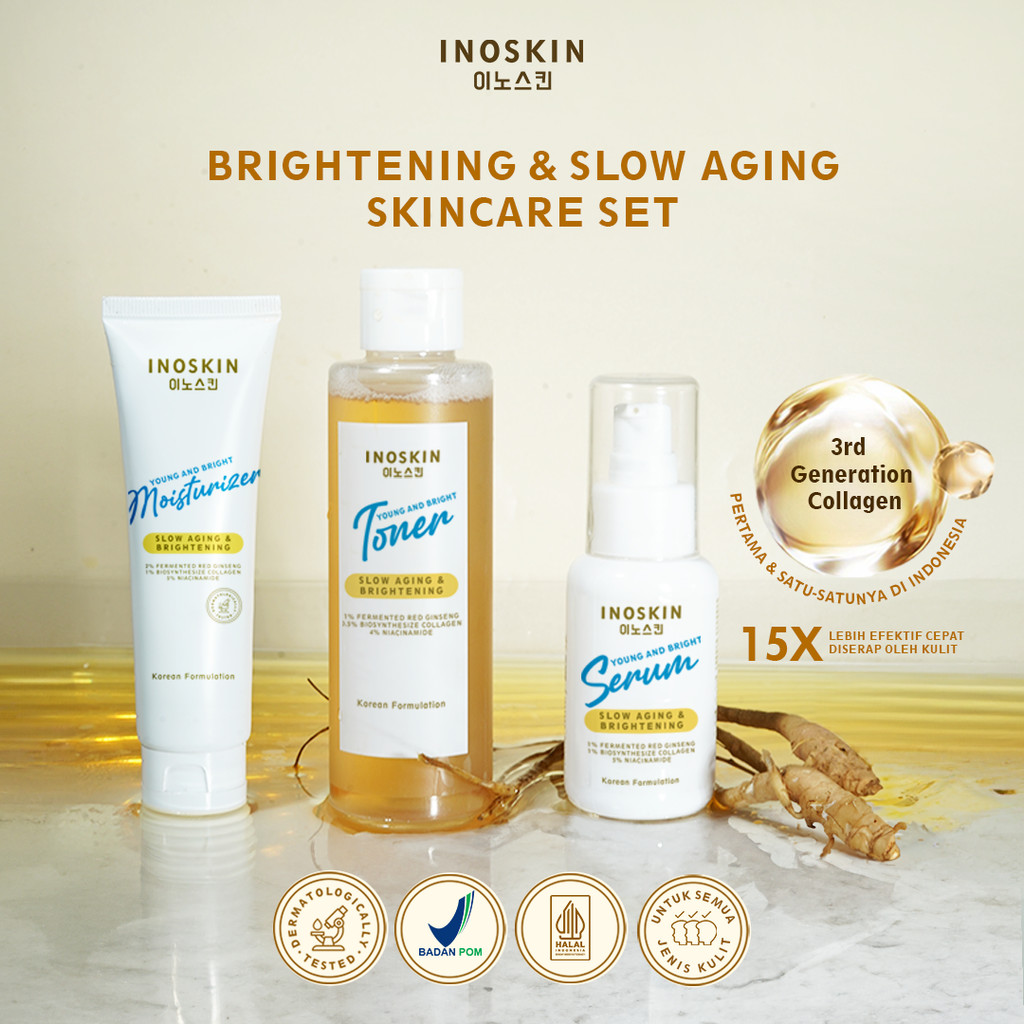 Jual INOSKIN Young & Bright Series Bundle | Shopee Indonesia